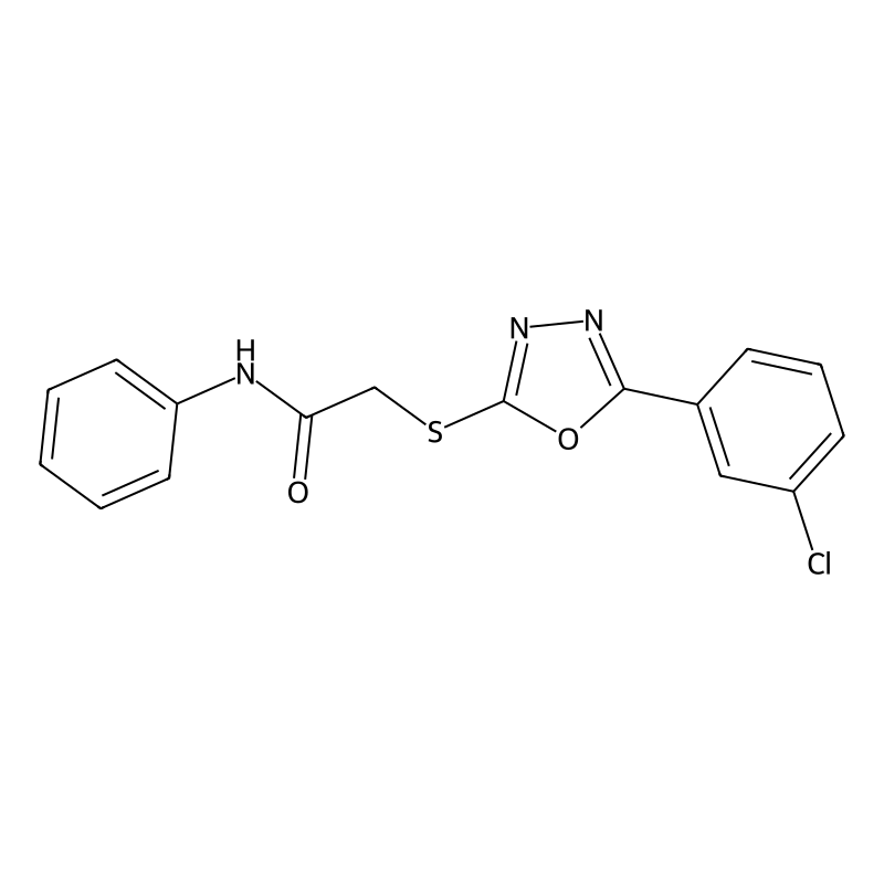 Buy 2-{[5-(3-chlorophenyl)-1,3,4-oxadiazol-2-yl]sulfanyl}-N-phenylacetamide