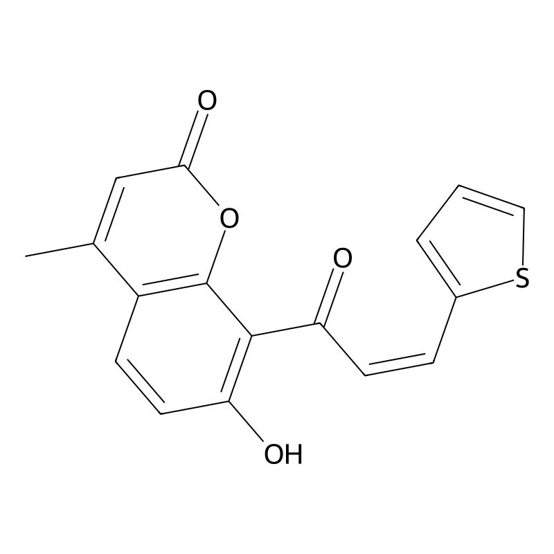 Buy 7-hydroxy-4-methyl-8-[3-(2-thienyl)acryloyl]-2H-chromen-2-one
