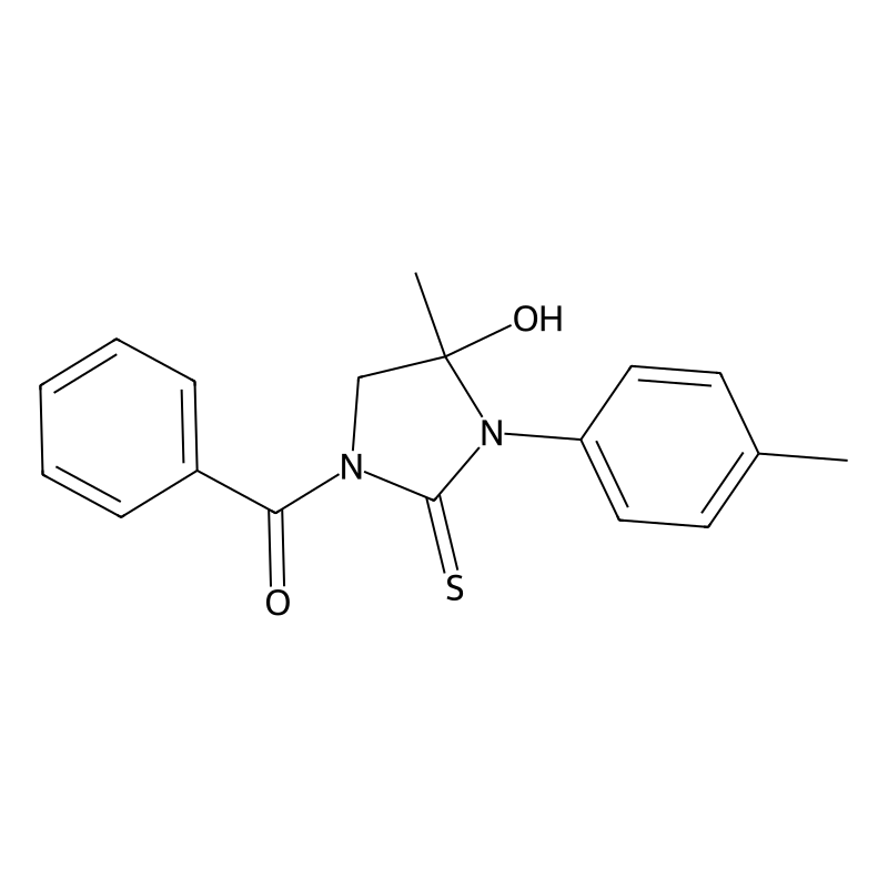 Buy 1-Benzoyl-4-hydroxy-4-methyl-3-(4-methylphenyl)imidazolidine-2-thione