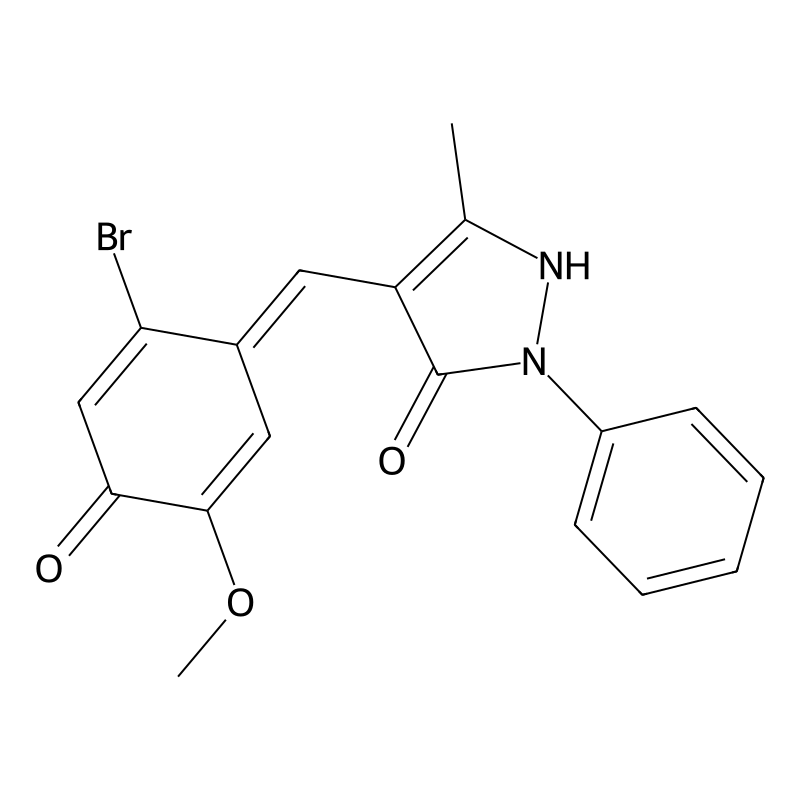Buy 4-[(E)-(2-bromo-5-methoxy-4-oxocyclohexa-2,5-dien-1-ylidene)methyl]-5-methyl-2-phenyl-1H ...