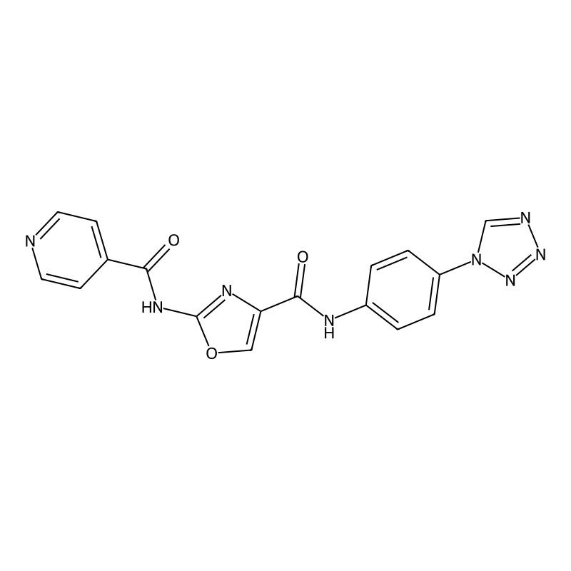Buy N-(4-(1H-tetrazol-1-yl)phenyl)-2-(isonicotinamido)oxazole-4 ...