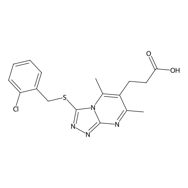 Buy 3-{3-[(2-Chlorobenzyl)sulfanyl]-5,7-dimethyl[1,2,4]triazolo[4,3-a ...