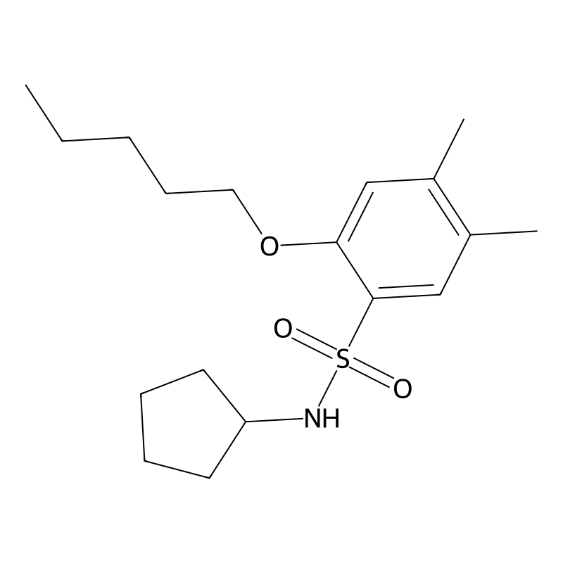 Buy N-cyclopentyl-4,5-dimethyl-2-(pentyloxy)benzene-1-sulfonamide ...