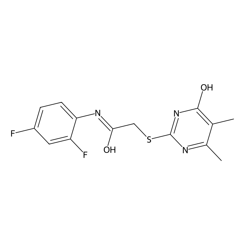 Buy N-(2,4-difluorophenyl)-2-((4,5-dimethyl-6-oxo-1,6-dihydropyrimidin ...
