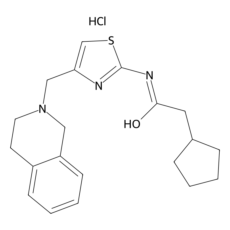 Buy 2-cyclopentyl-N-(4-((3,4-dihydroisoquinolin-2(1H)-yl)methyl)thiazol ...