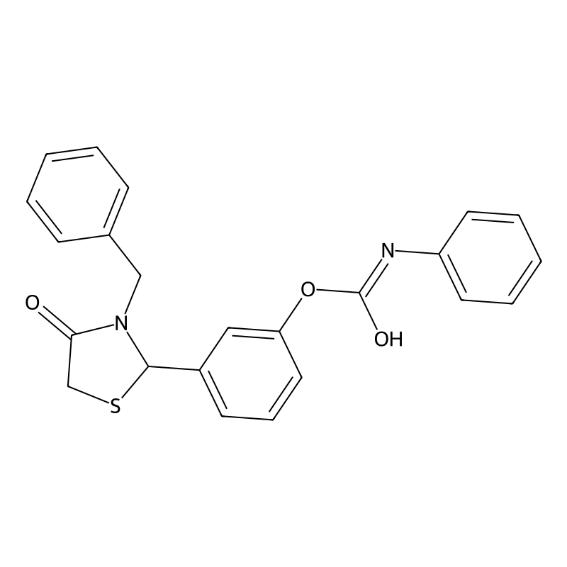 3-(3-benzyl-4-oxo-1,3-thiazolan-2-yl)phenyl N-phenylcarbamate | 866042 ...