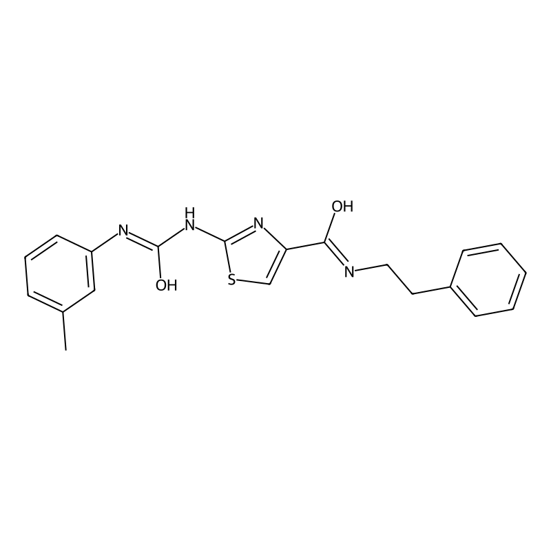 Buy N-phenethyl-2-(3-(m-tolyl)ureido)thiazole-4-carboxamide | 941968-62-3