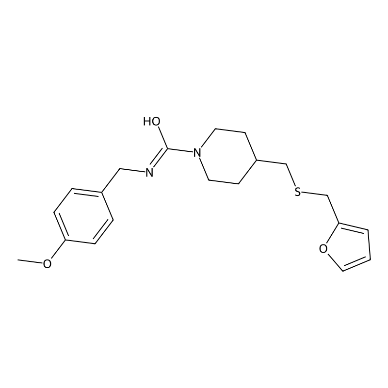 Buy 4-(((furan-2-ylmethyl)thio)methyl)-N-(4-methoxybenzyl)piperidine-1 ...