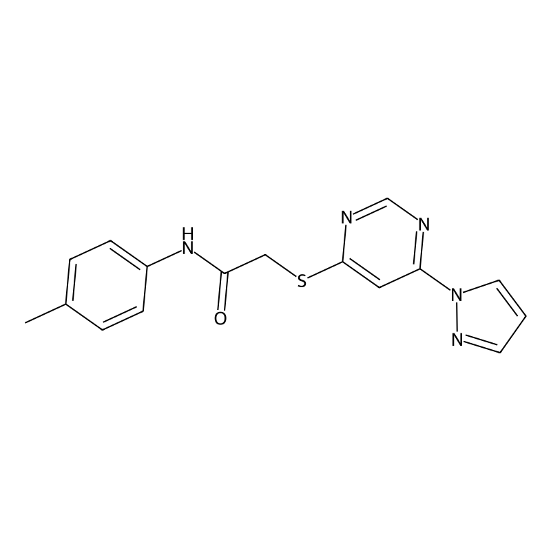 Buy 2-((6-(1H-pyrazol-1-yl)pyrimidin-4-yl)thio)-N-(p-tolyl)acetamide ...