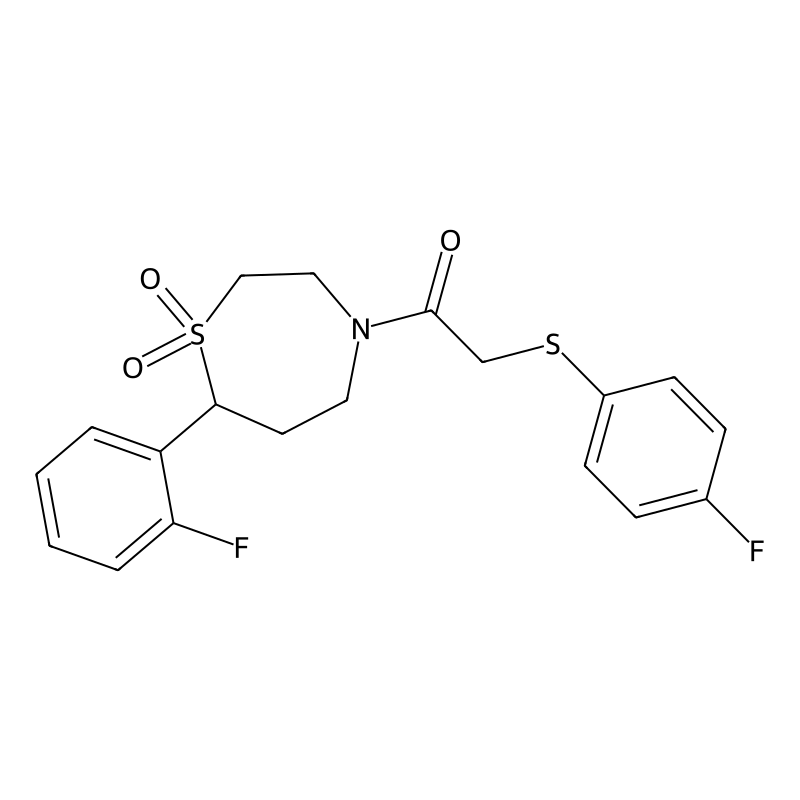 Buy 7-(2-fluorophenyl)-4-{2-[(4-fluorophenyl)sulfanyl]acetyl}-1lambda6 ...