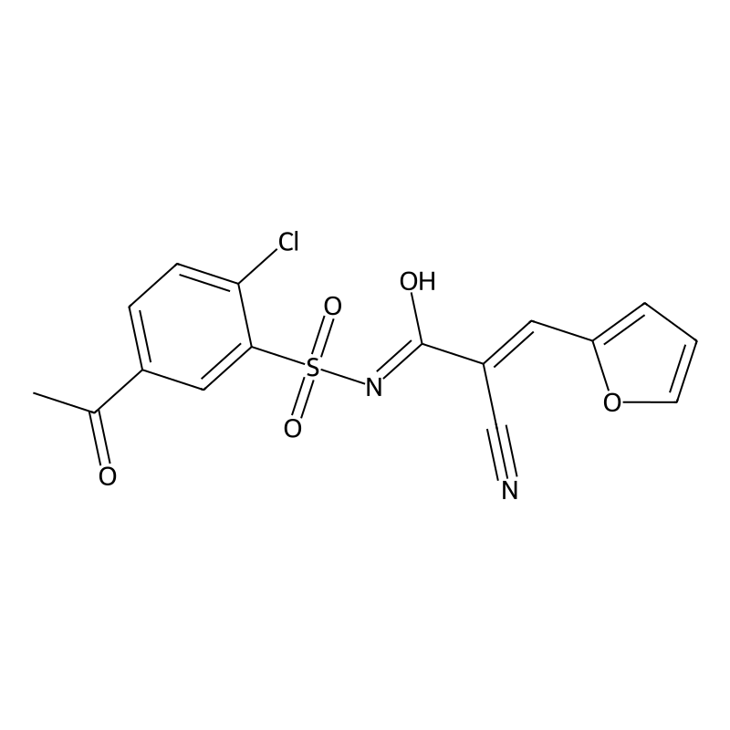 Buy N-(5-acetyl-2-chlorobenzenesulfonyl)-2-cyano-3-(furan-2-yl)prop-2 ...