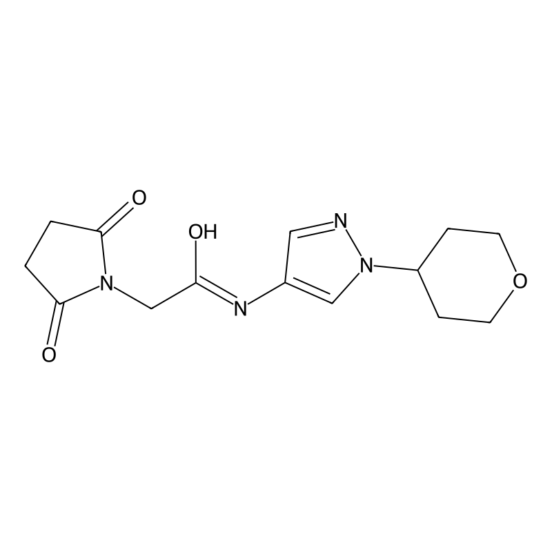 Buy 2-(2,5-dioxopyrrolidin-1-yl)-N-(1-(tetrahydro-2H-pyran-4-yl)-1H ...