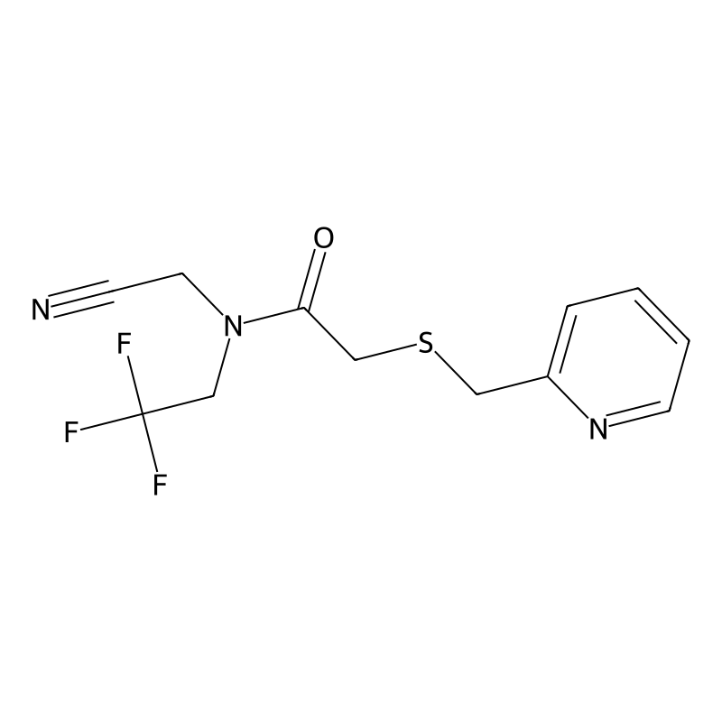 Buy N-(cyanomethyl)-2-{[(pyridin-2-yl)methyl]sulfanyl}-N-(2,2,2 ...