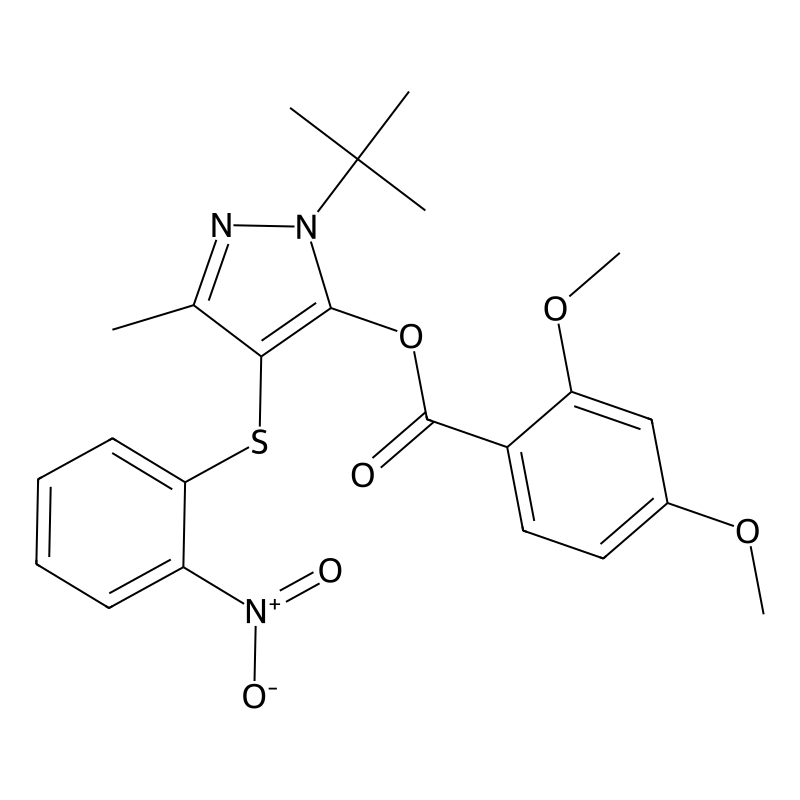 Buy 1-TERT-BUTYL-3-METHYL-4-[(2-NITROPHENYL)SULFANYL]-1H-PYRAZOL-5-YL 2 ...