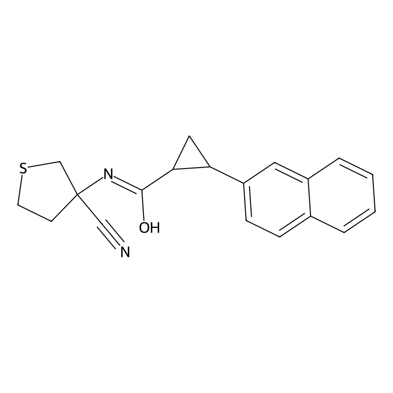 Buy N-(3-cyanothiolan-3-yl)-2-(naphthalen-2-yl)cyclopropane-1 ...