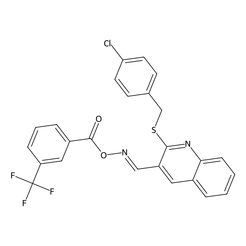 Buy (E)-[(2-{[(4-chlorophenyl)methyl]sulfanyl}quinolin-3-yl)methylidene ...