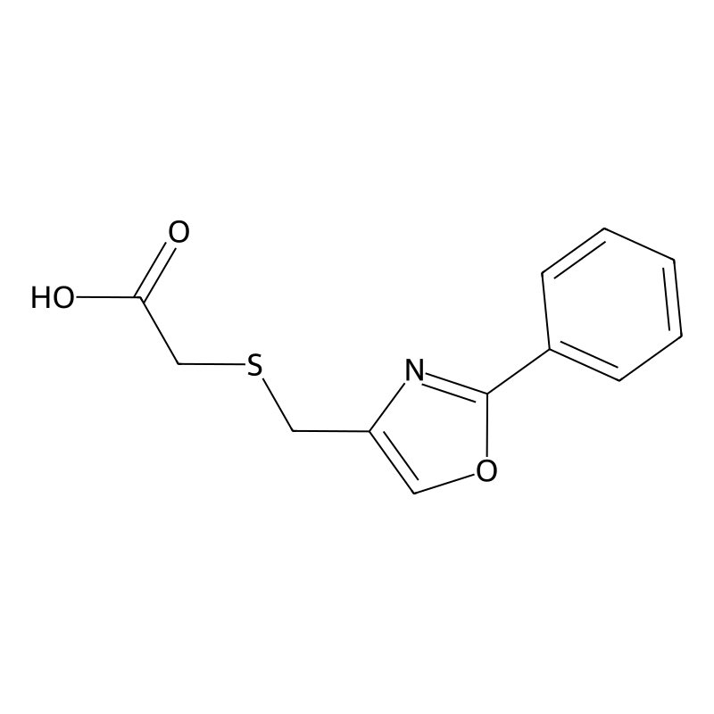 Buy 2-{[(2-Phenyl-1,3-oxazol-4-yl)methyl]sulfanyl}acetic acid | 75595-27-6