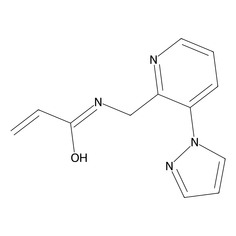 Buy N-{[3-(1H-pyrazol-1-yl)pyridin-2-yl]methyl}prop-2-enamide | 2411271-66-2