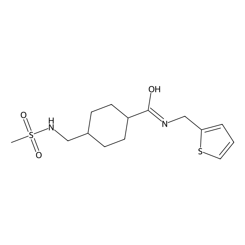 Buy 4-(methylsulfonamidomethyl)-N-(thiophen-2-ylmethyl)cyclohexanecarboxamide | 1202971-14-9