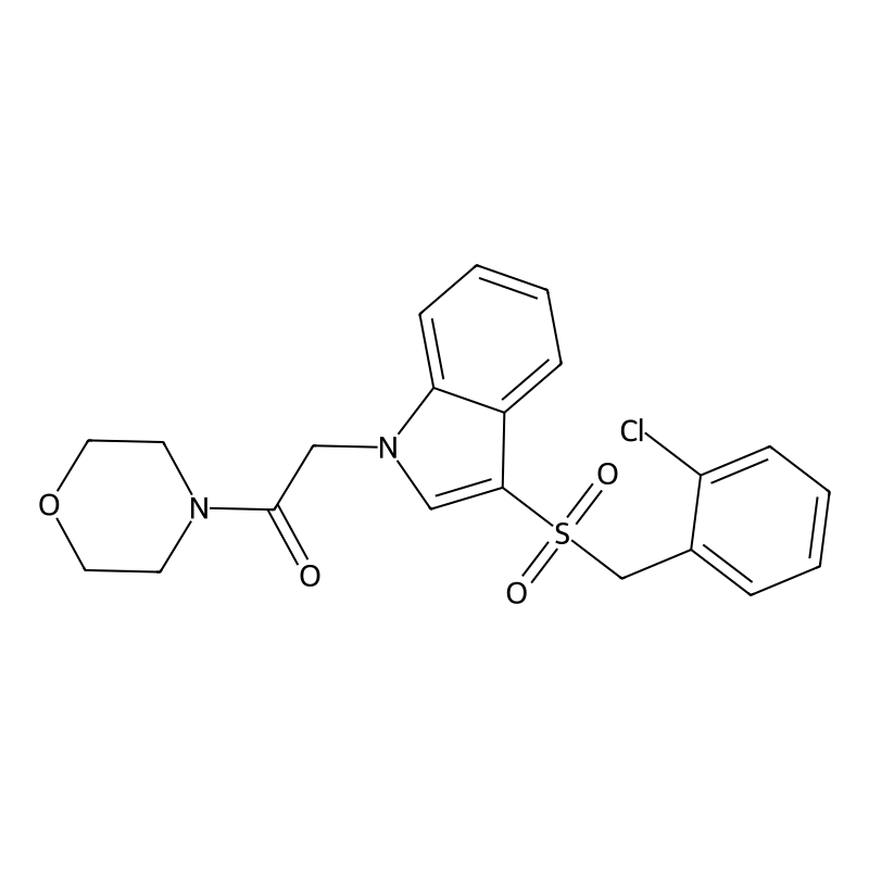 Buy 2-(3-((2-chlorobenzyl)sulfonyl)-1H-indol-1-yl)-1-morpholinoethanone ...