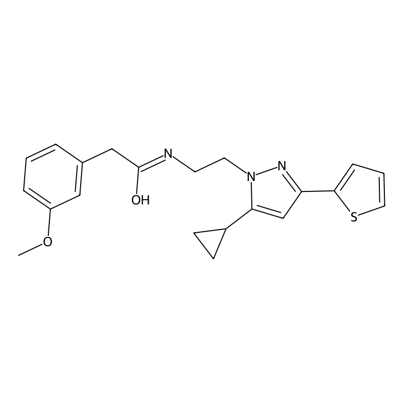 Buy N-(2-(5-cyclopropyl-3-(thiophen-2-yl)-1H-pyrazol-1-yl)ethyl)-2-(3-methoxyphenyl)acetamide ...