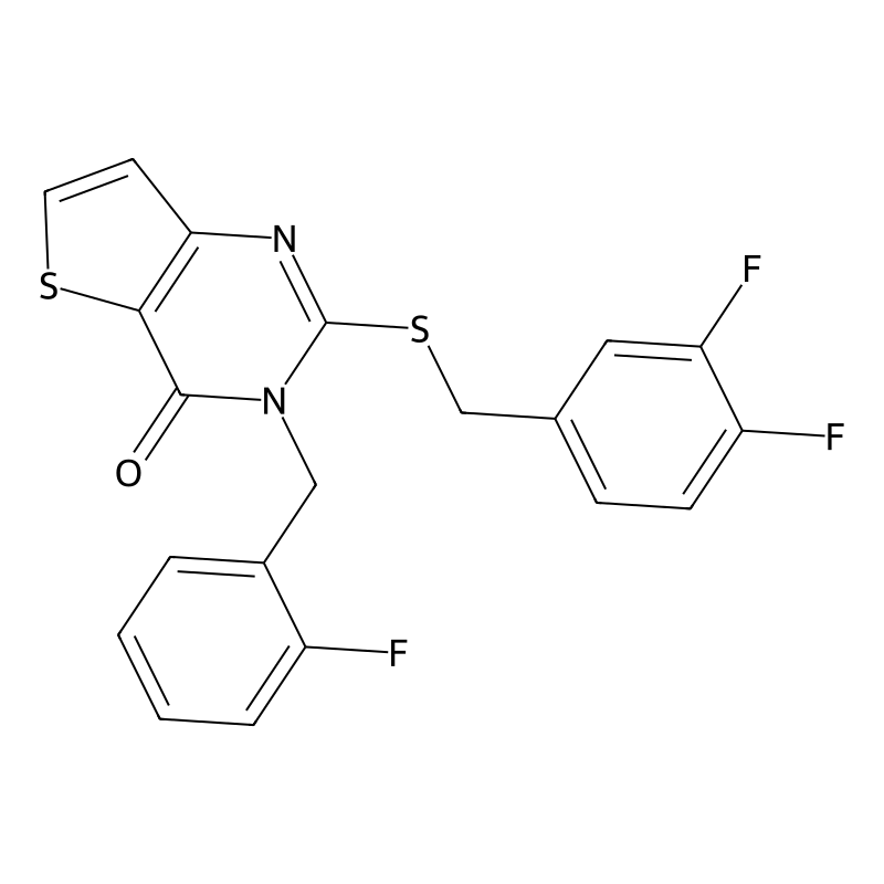 Buy 2-[(3,4-difluorobenzyl)sulfanyl]-3-(2-fluorobenzyl)thieno[3,2-d ...