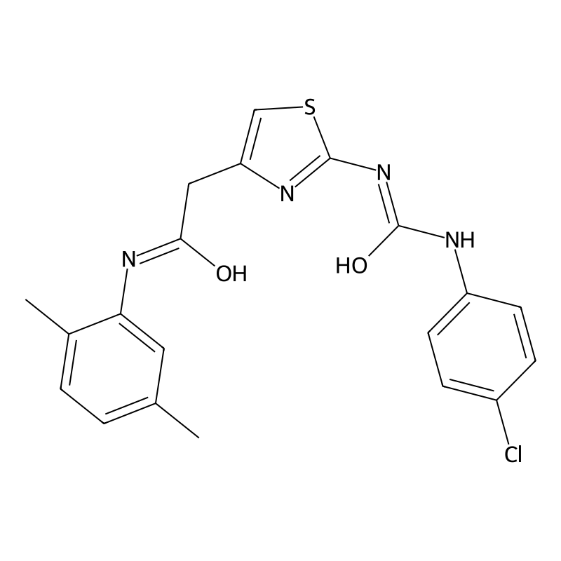 Buy 2-(2-(3-(4-chlorophenyl)ureido)thiazol-4-yl)-N-(2,5-dimethylphenyl ...