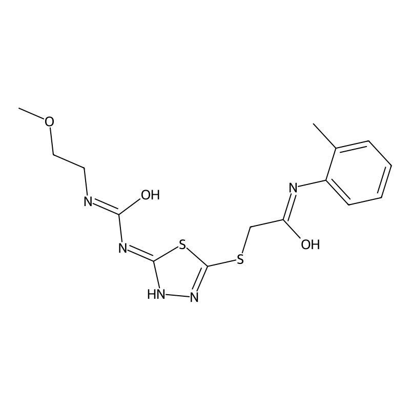 Buy 2-((5-(3-(2-methoxyethyl)ureido)-1,3,4-thiadiazol-2-yl)thio)-N-(o ...