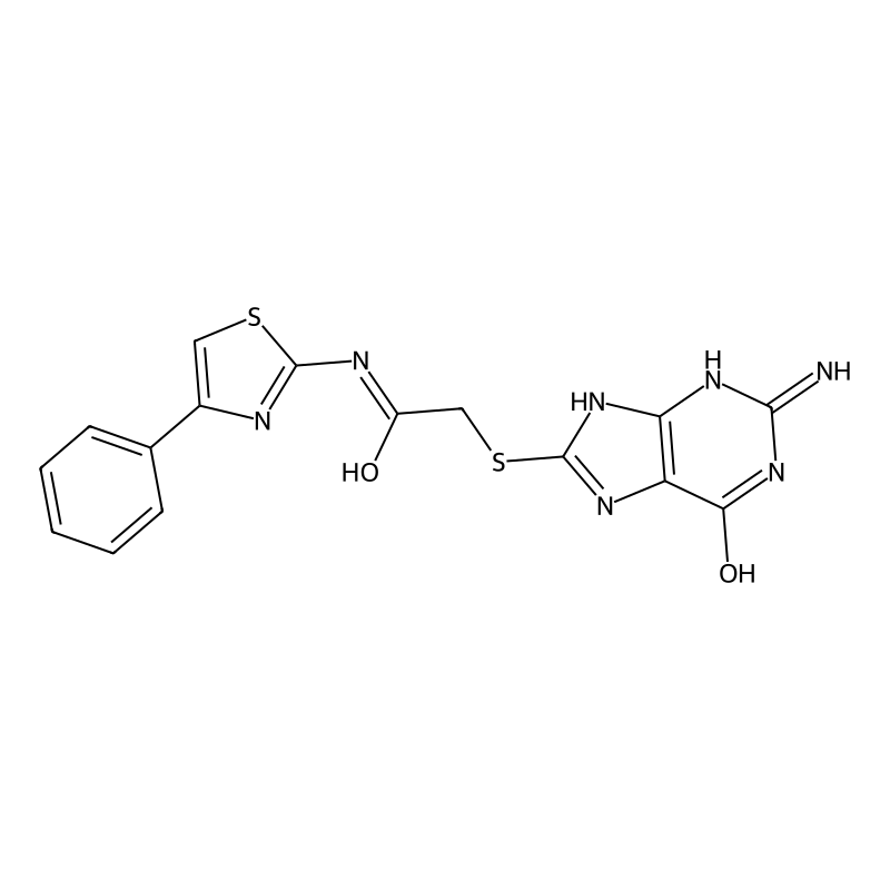 Buy 2-[(2-amino-6-oxo-3,7-dihydropurin-8-yl)sulfanyl]-N-(4-phenyl-1,3 ...