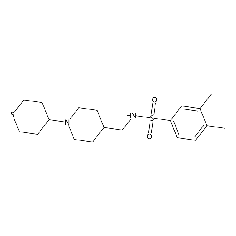 Buy 3,4-dimethyl-N-((1-(tetrahydro-2H-thiopyran-4-yl)piperidin-4-yl ...