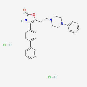 2(3H)-Oxazolone, 4-(1,1'-biphenyl-4-yl)-5-(2-(4-phenyl-1-piperazinyl ...