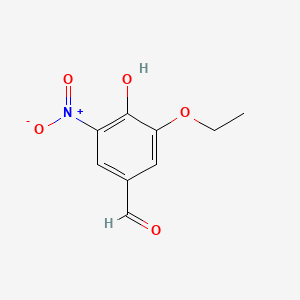 3-Ethoxy-4-hydroxy-5-nitrobenzaldehyde | S1498488 | smolecule