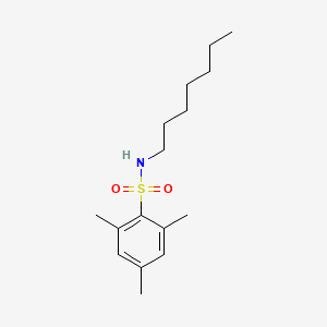 N-heptyl-2,4,6-trimethylbenzenesulfonamide | S1699813 | smolecule