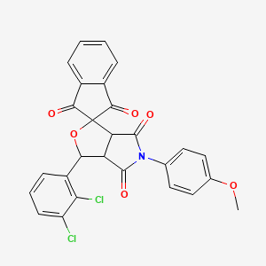 1-(2,3-dichlorophenyl)-5-(4-methoxyphenyl)spiro[3a,6a-dihydro-1H-furo[3 ...