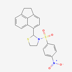 2-Acenaphthen-5-yl-3-(4-nitro-benzenesulfonyl)-thiazolidine | S1702997 | smolecule