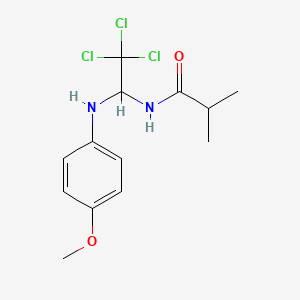 2-methyl-N-[2,2,2-trichloro-1-(4-methoxyanilino)ethyl]propanamide ...