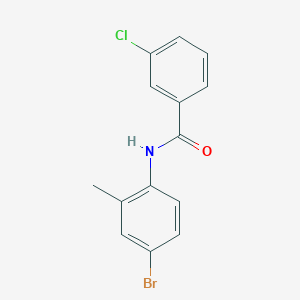 N-(4-bromo-2-methylphenyl)-3-chlorobenzamide | S1943757 | smolecule