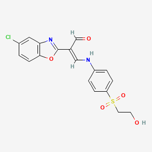 (Z)-2-(5-chloro-1,3-benzoxazol-2-yl)-3-[4-(2-hydroxyethylsulfonyl ...