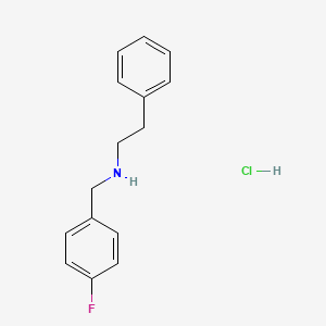 Phenethylamine, N-(p-fluorobenzyl)-, hydrochloride | S1970870 | smolecule