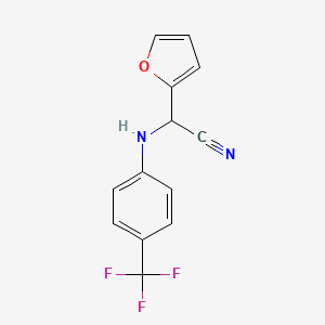 2-(2-Furyl)-2-[4-(trifluoromethyl)anilino]acetonitrile | S2648386 ...