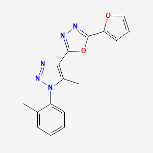 2-(2-furyl)-5-[5-methyl-1-(2-methylphenyl)-1H-1,2,3-triazol-4-yl]-1,3,4 ...