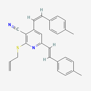 2-(Allylsulfanyl)-4,6-bis(4-methylstyryl)nicotinonitrile | S2658135 ...