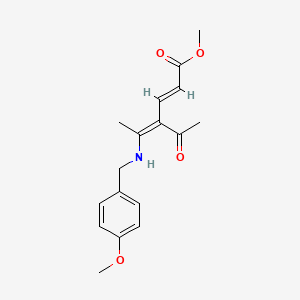 methyl (2E,4Z)-4-acetyl-5-[(4-methoxyphenyl)methylamino]hexa-2,4 ...