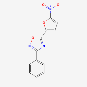 5-(5-Nitrofuran-2-yl)-3-phenyl-1,2,4-oxadiazole | S2894931 | smolecule