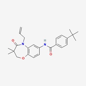 N-(5-allyl-3,3-dimethyl-4-oxo-2,3,4,5-tetrahydrobenzo[b][1,4]oxazepin-7 ...