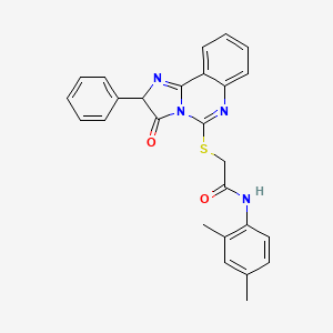 N-(2,4-dimethylphenyl)-2-((3-oxo-2-phenyl-2,3-dihydroimidazo[1,2-c ...
