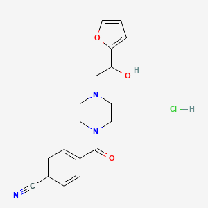 4-(4-(2-(Furan-2-yl)-2-hydroxyethyl)piperazine-1-carbonyl)benzonitrile ...