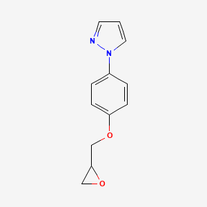 1-[4-(Oxiran-2-ylmethoxy)phenyl]pyrazole | S3009877 | smolecule