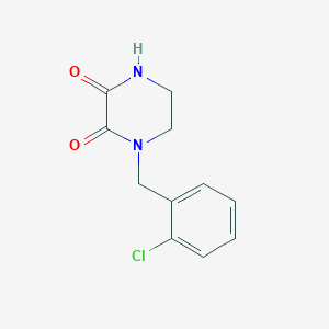 1-(2-Chlorobenzyl)piperazine-2,3-dione | S3012238 | smolecule