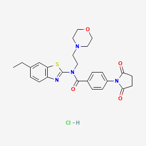 4-(2,5-dioxopyrrolidin-1-yl)-N-(6-ethylbenzo[d]thiazol-2-yl)-N-(2 ...